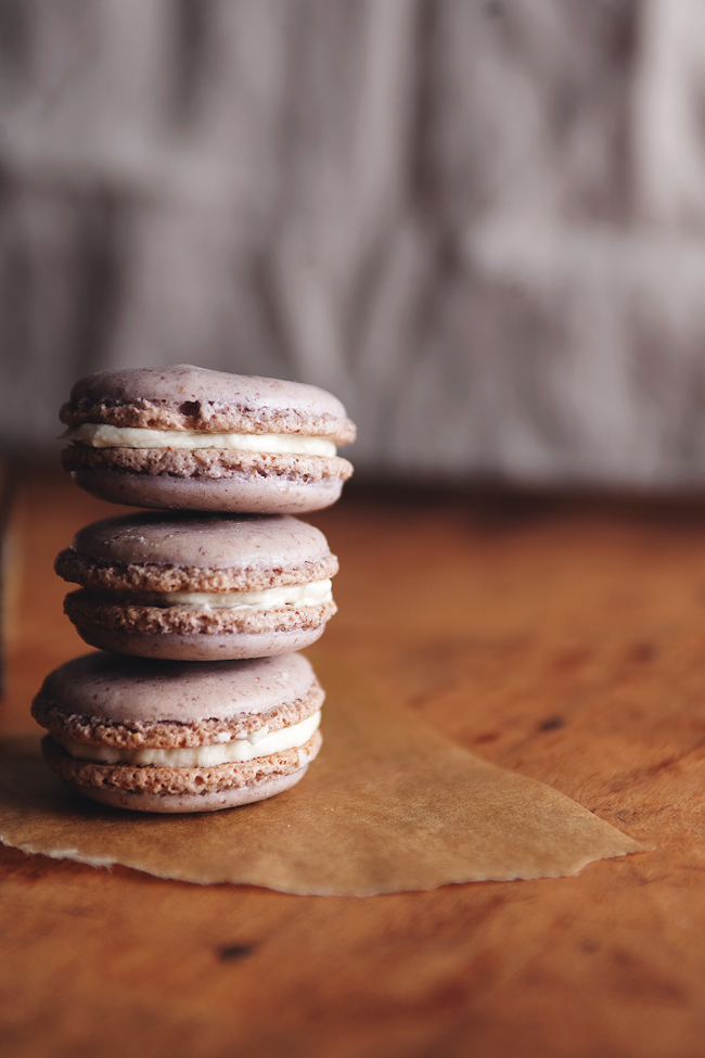 Lavender Macarons With Honey Buttercream