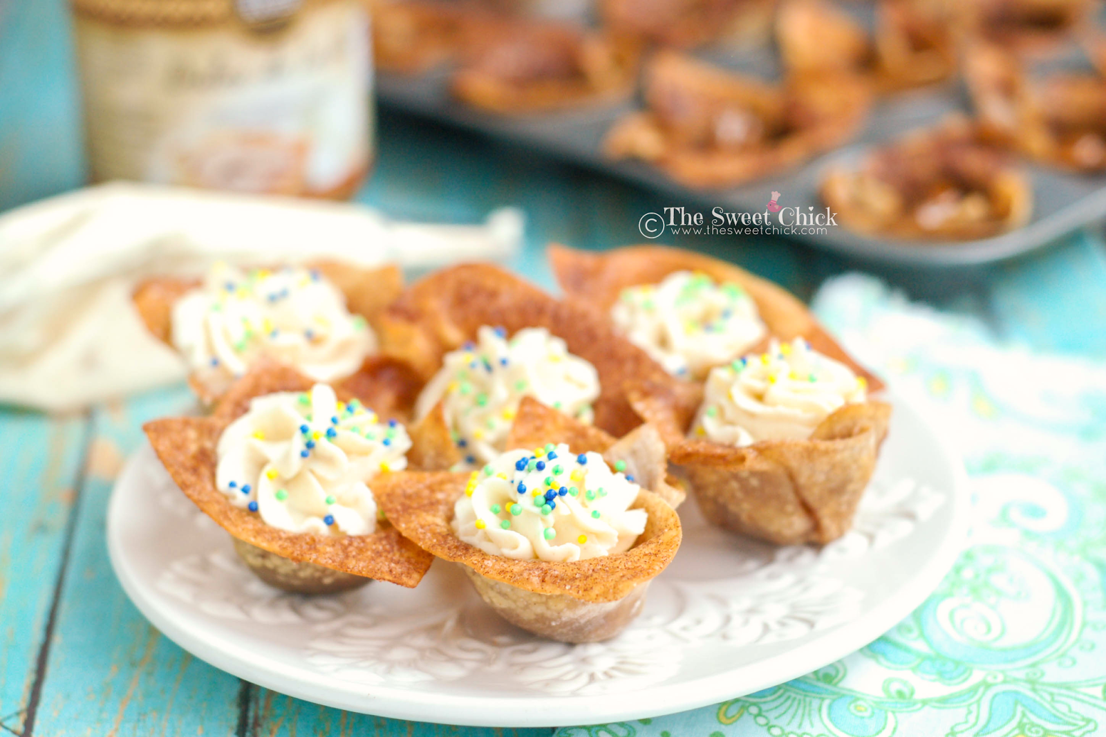 Churro Wonton Cups