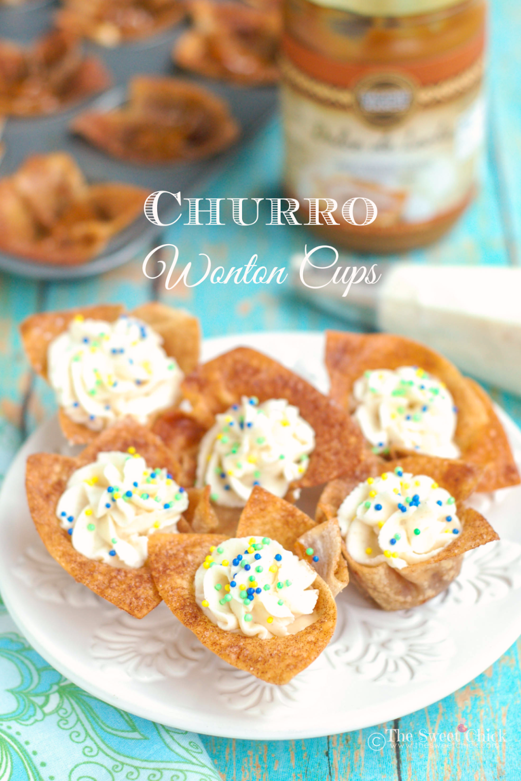 Churro Wonton Cups