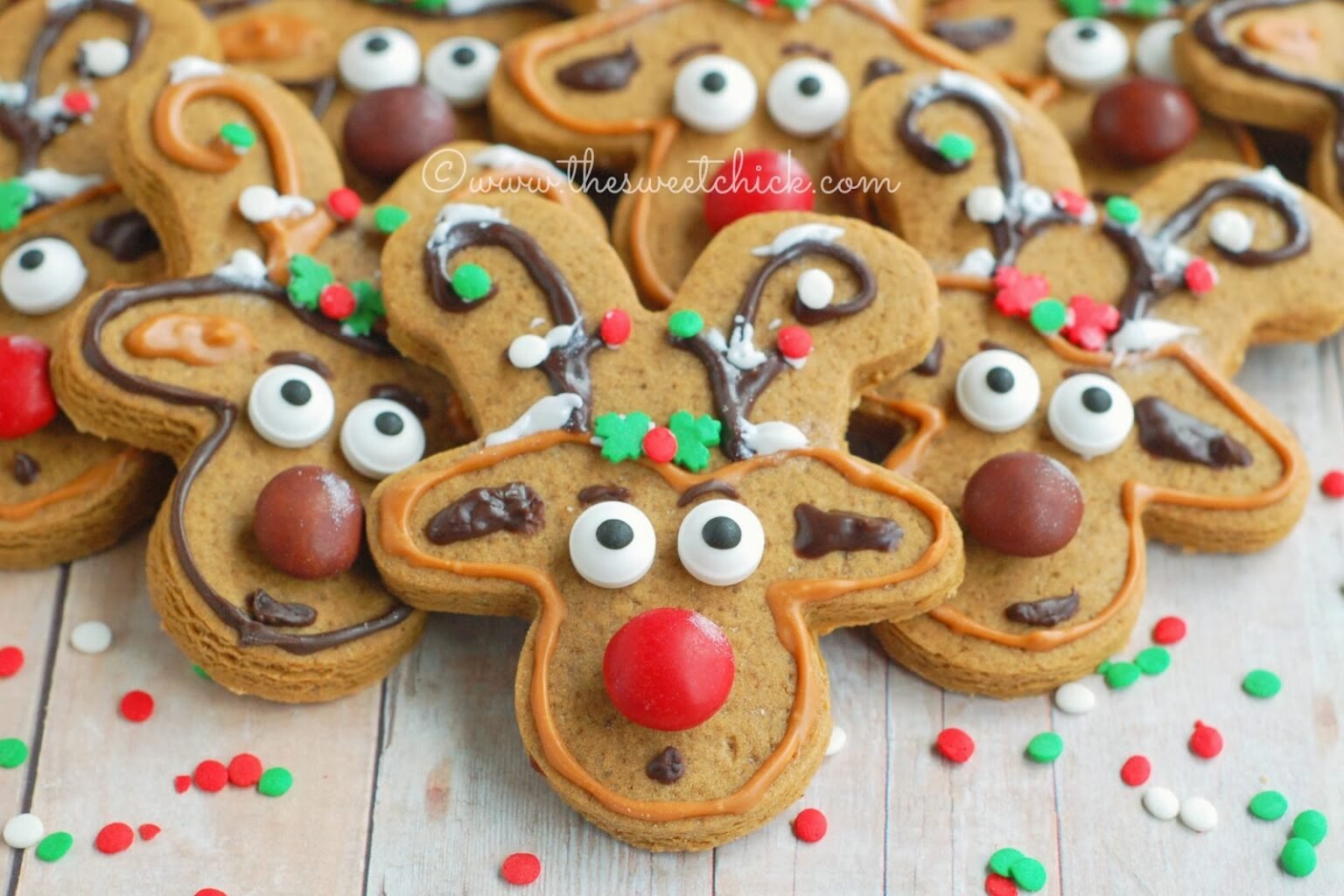 Reindeer Gingerbread Cookies