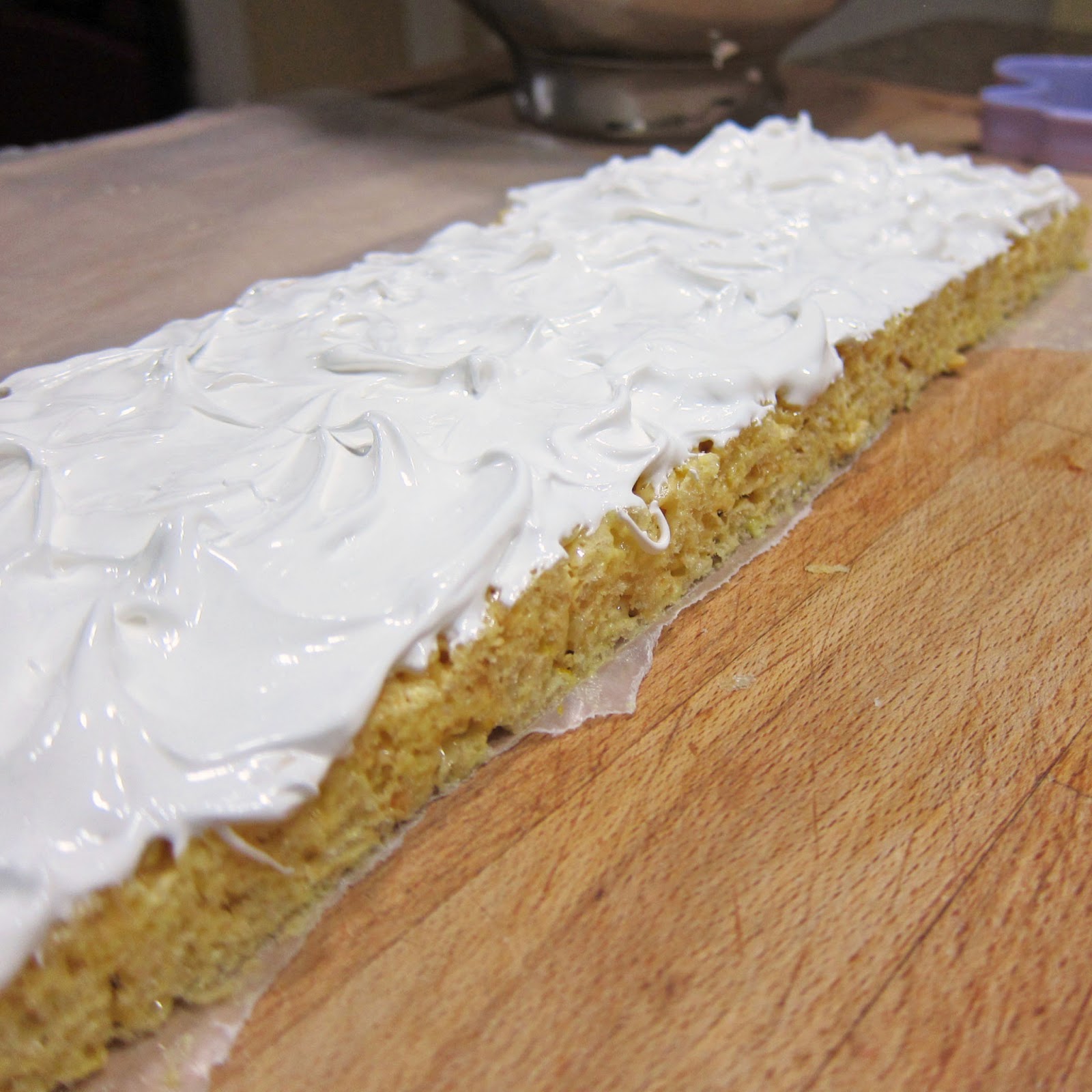 Lemon Meringue Rice Krispie Treats